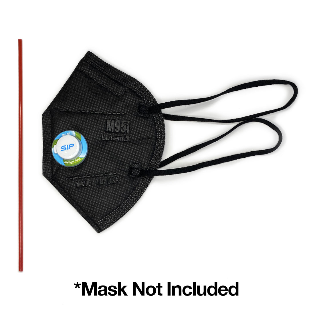SIP Airtight Drinking Valve: Safely drink through a mask with a straw